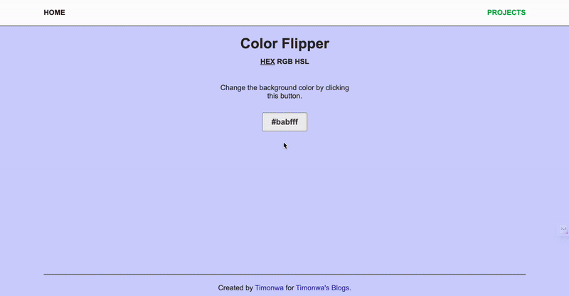 How to Build a Random Color Flipper with Vanilla Javascript